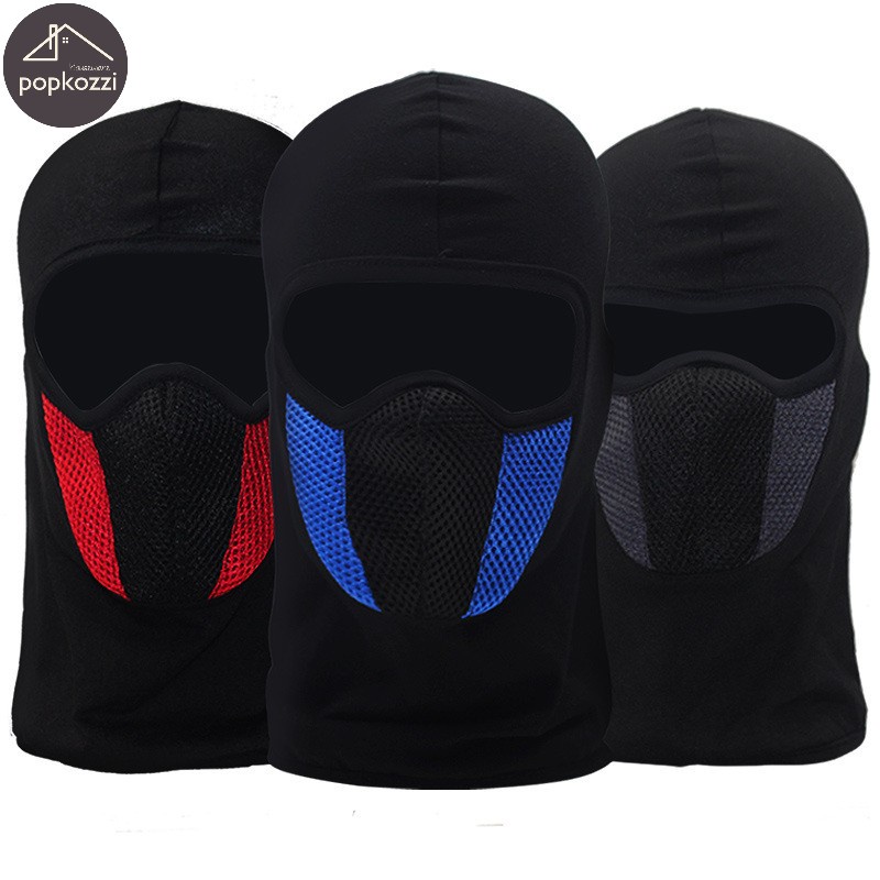 Popkozzi Full Face Cover Mask Washable Face mask Outdoor Motorcycle Hat ...