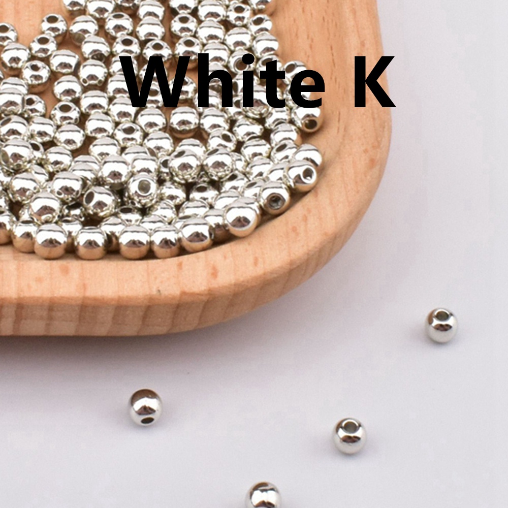 【ps435】200Pcs/Lot4*1mm CCB Straight hole round bead partition bead ...