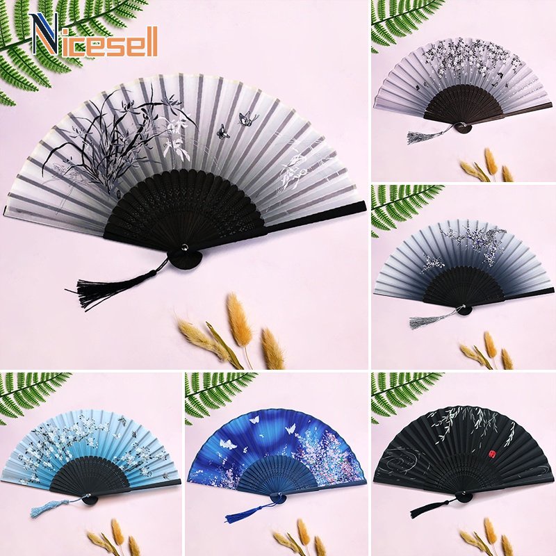 Bamboo HandHeld Fan Chinese Classical Vintage Fan Dance Prop Student ...