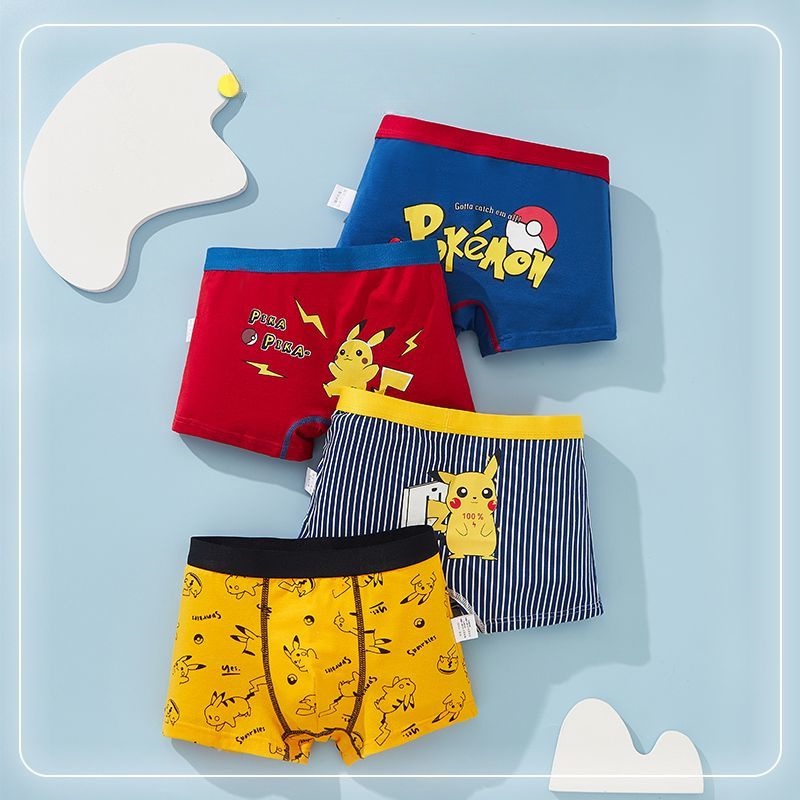 4 Pieces/lots of Kids Underwear High Quality Cotton Boy Briefs Cute ...