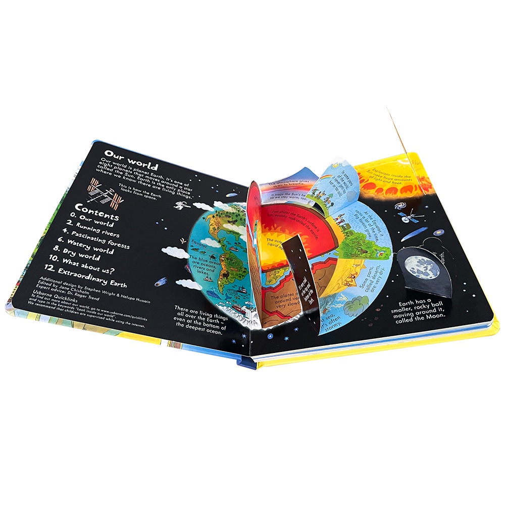 Usborne Look Inside Our World Educational 3D Board Books for Children ...