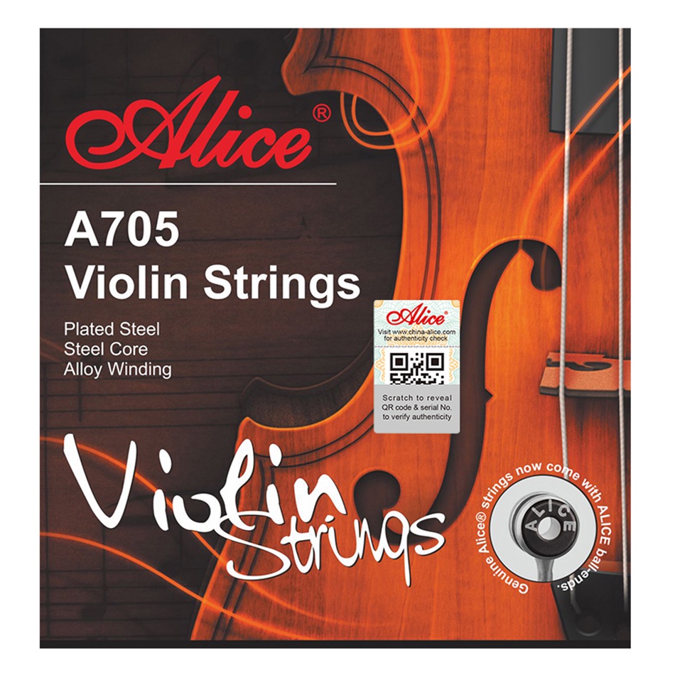 Alice A705 Violin Strings Set Stainless Steel Coated Steel Core Ni-Fe ...