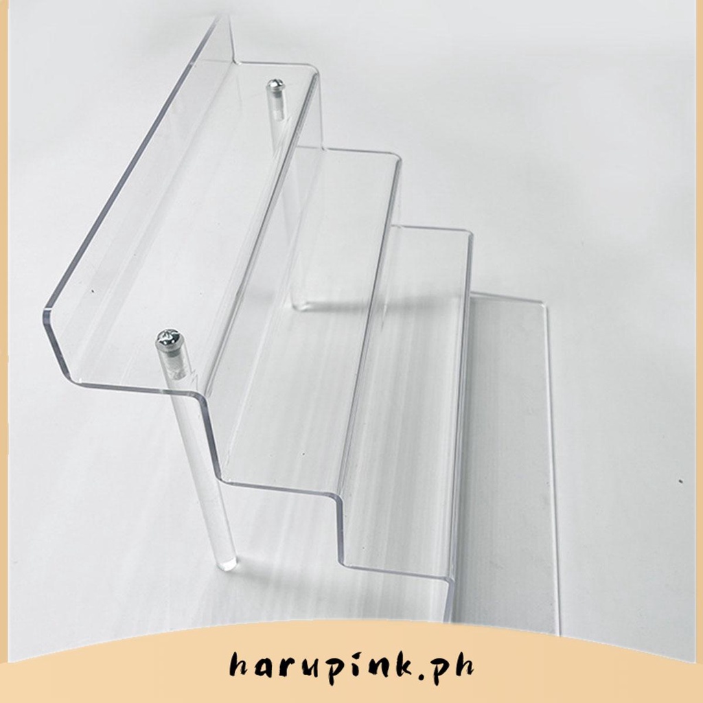 Acrylic Risers Display Stand 4 Tier Acrylic Tiered Shelf Clear Tiered ...