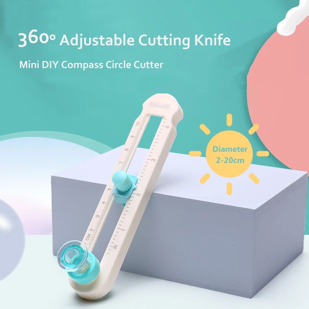 2-20cm Paper Circle Cutter With Scale Portable Cardboard Circle Cutter ...