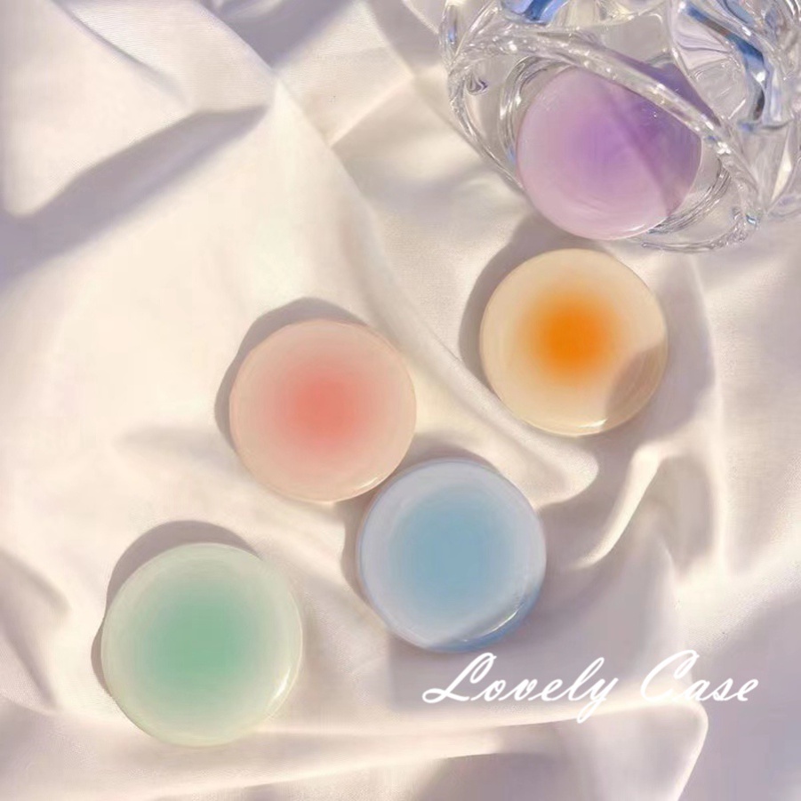 Phone Bracket INS Simple Art Gradient Holder Telescopic Desktop Lazy ...