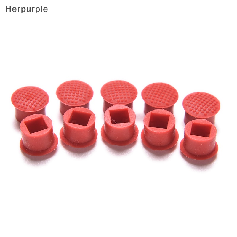 Herpurple 10pcs Rubber Mouse Pointer TrackPoint Red Cap for IBM ...