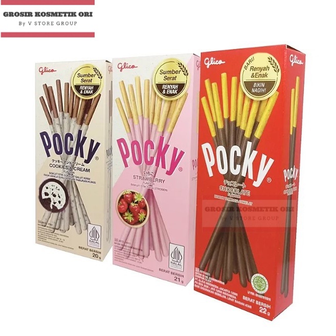 Pocky Mini Glico Pocky Mini 22gr Snack/Snack BOX Pocky HALAL Cookies ...