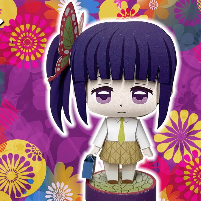 Tsuyuri Kanao Gakuen anime Paper Model [Demon slayer/Kimetsu no Yaiba ...