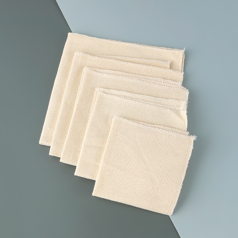1pc Linen Material Production Poking Embroidery Cloth Cotton Linen Seam ...