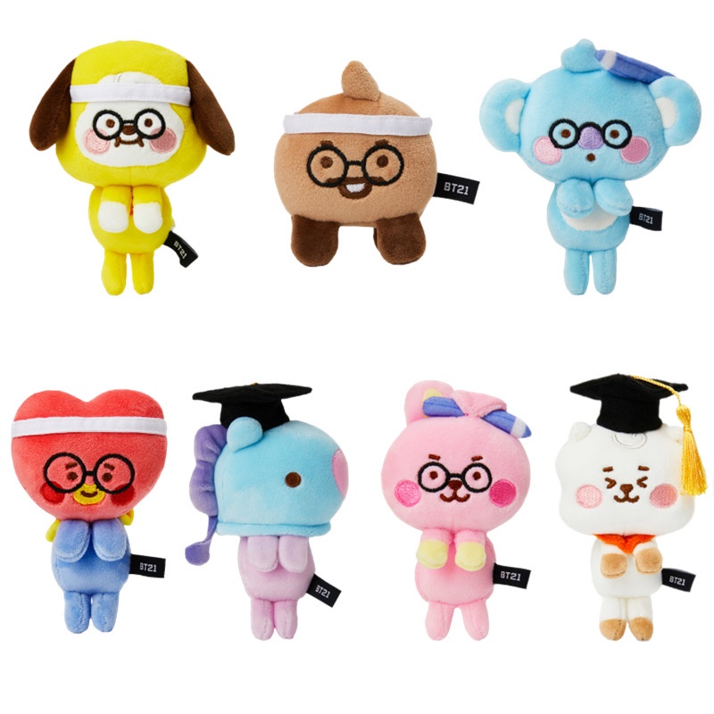 Line Friends BT21 Plush Toy RJ KOYA CHIMMY TATA COOKY SHOOKY MANG Cartoon Car Decoration Plush ...