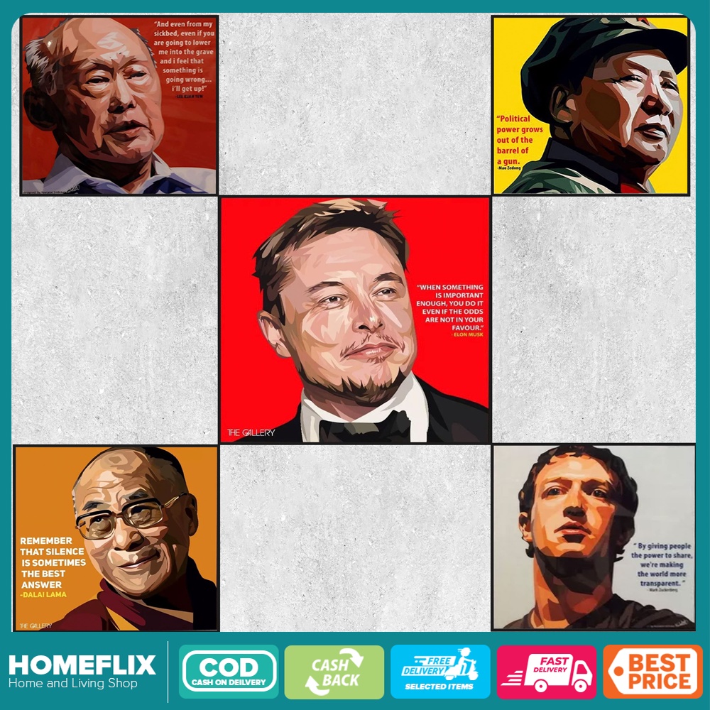 Homeflix Leaders Pop Art Wall Mount Frame Motivational Quotes Wall ...