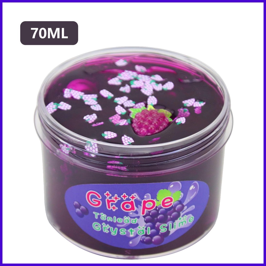 Clear Slime Crystal Putty Soft Jelly Clay Non-Sticky Slime Premade for ...