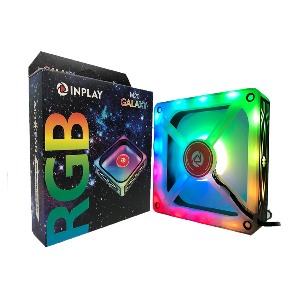 INPLAY FAN M10 Rainbow, M20 Galaxy, M35 Diamond RGB 120mm 12v, 3-Pin ...