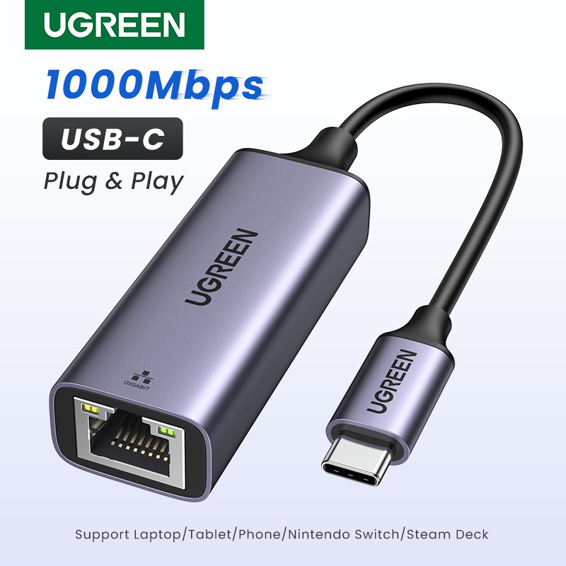 UGREEN Usb to Ethernet 1000Mbps USB C to RJ45 Lan Thunderbolt 3 For ...
