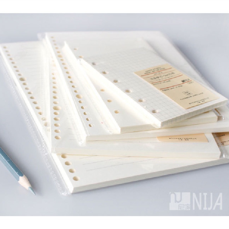 Lined refill Loose-leaf Notebook Notepad Inner Core 20/26 Holes Diary ...