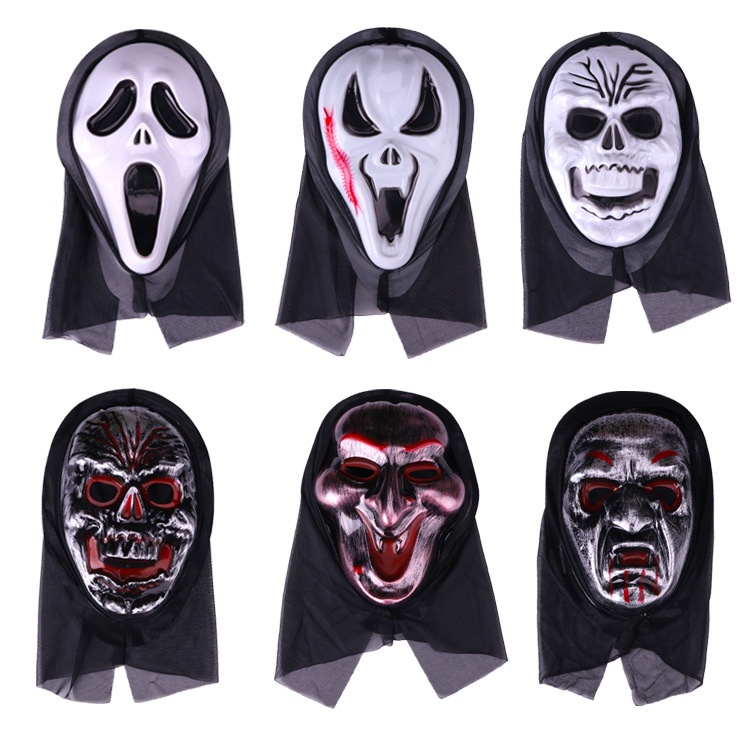 Halloween Masks Adults Children Grim Reaper Single Scary Ghost Masks ...