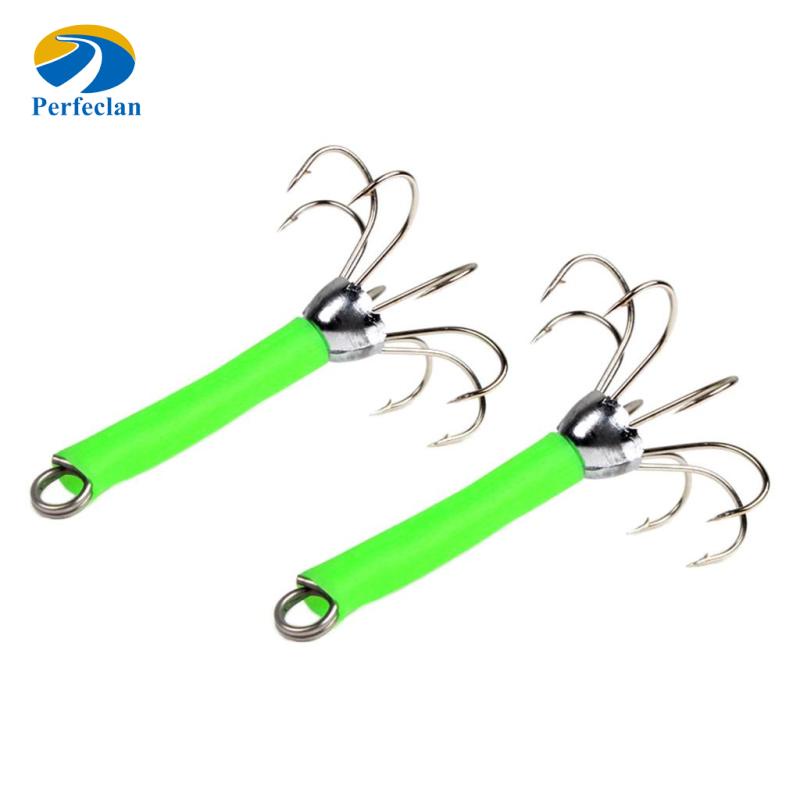 Szxflie3 2pcs Sea Fishing Squid Octopus Hook Saltwater Fishing Lure ...