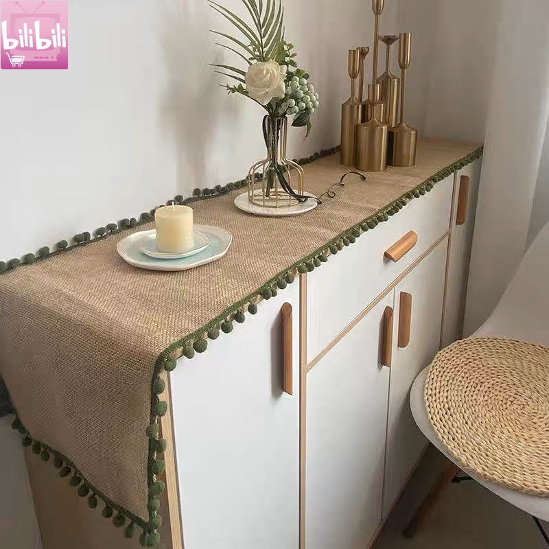 Bilibili Banquet Dining Table Vintage Jute Table Runner (Long) Home ...