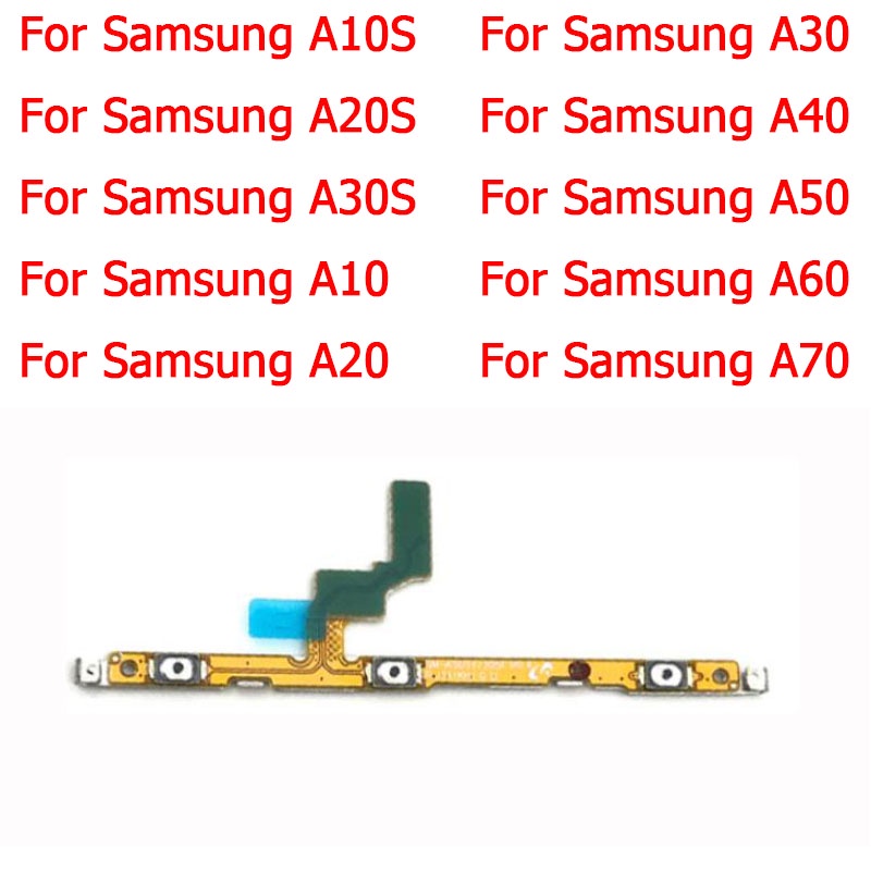 Power On Off Volume Side Button Key Flex Cable For Samsung Galaxy A10S A20S A30S A50S A9 A10 A20 ...