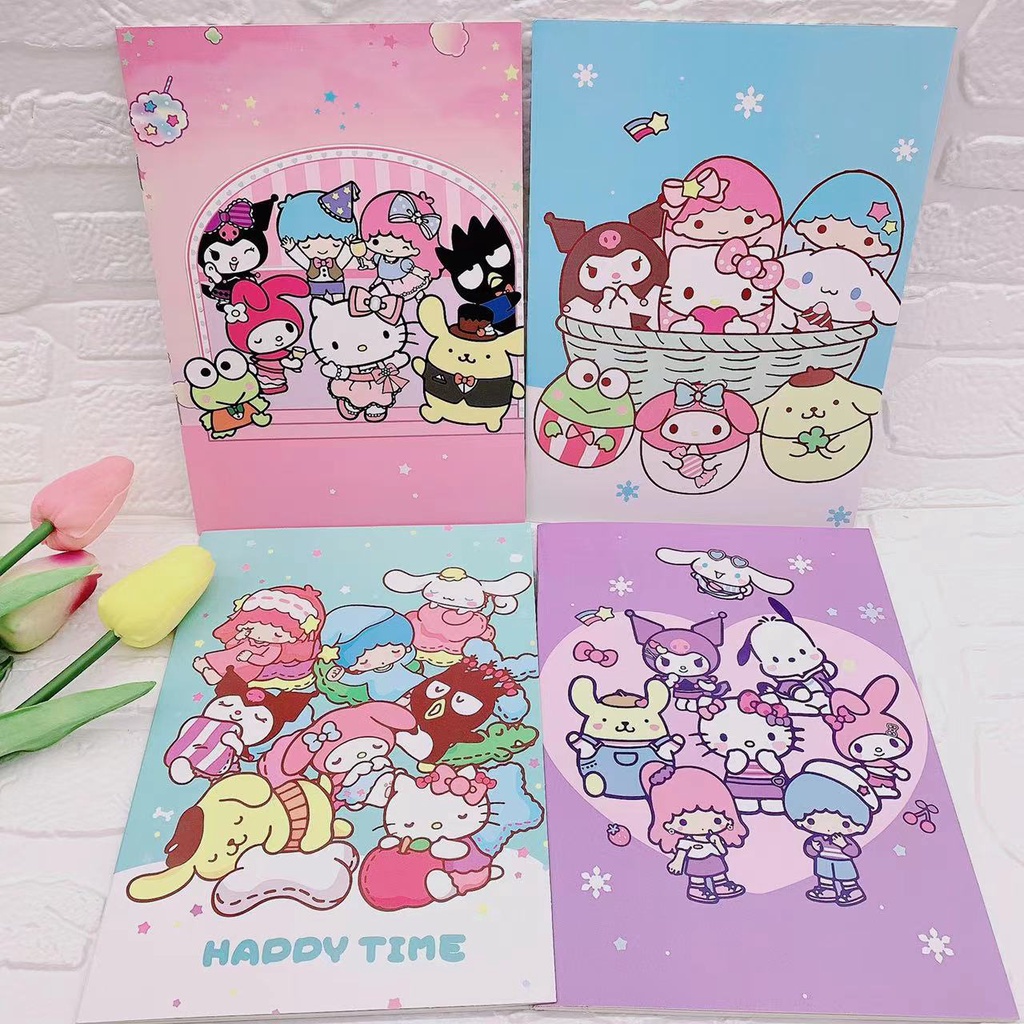 Sanrio notebook Cute Student Horizontal Line Binding Small Fresh ...