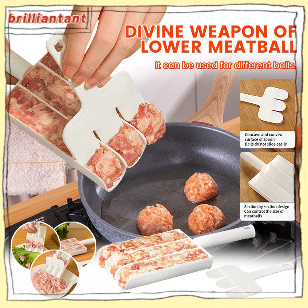 3 Rows Meatball Plastic Meatball Maker Set With 3 Row For Fried Fish ...