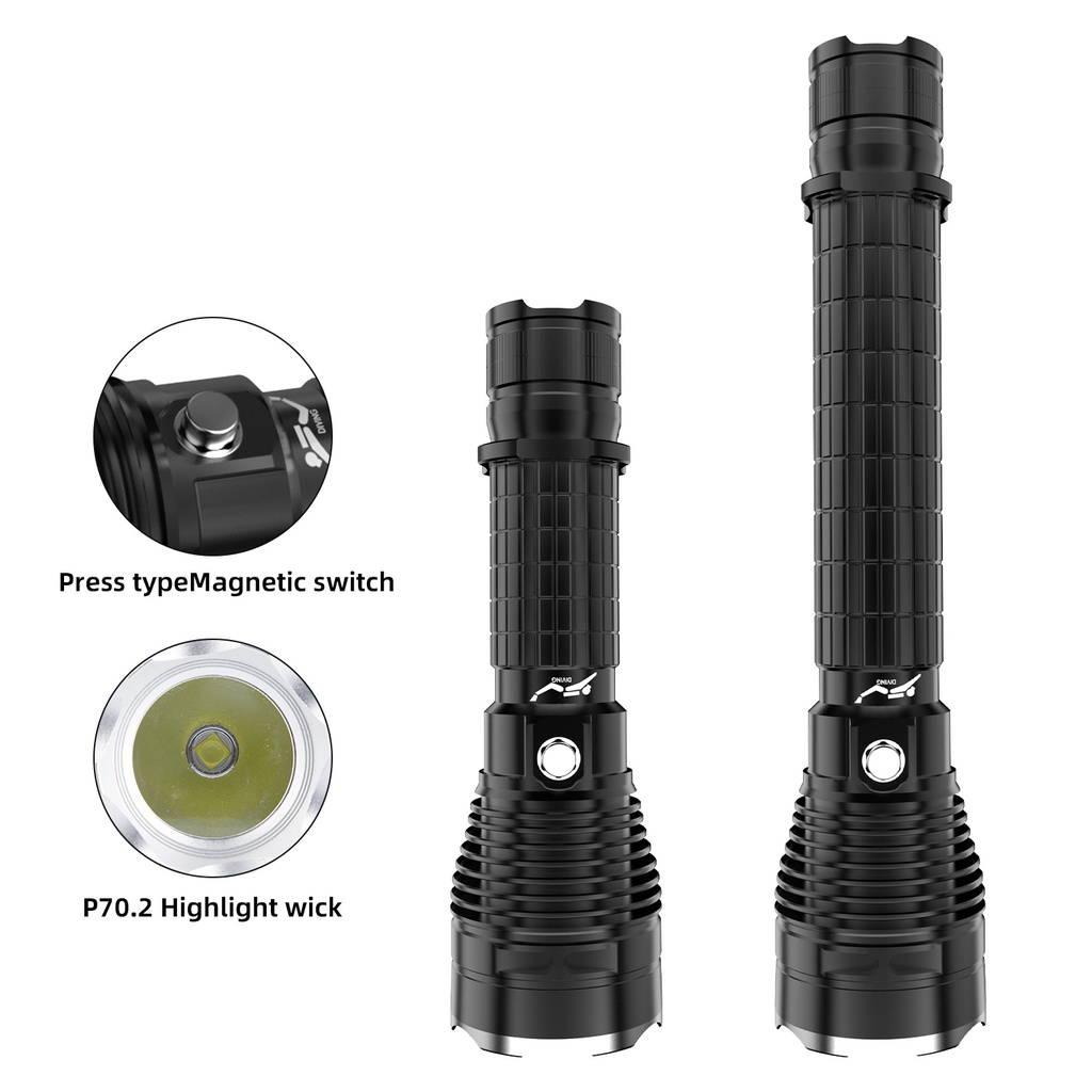 NEW Puteer D52 Scuba Diving Torchlight Waterproof Diving Flashlight ...