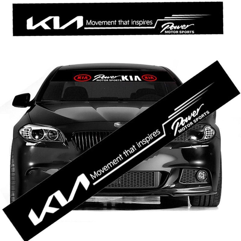 Car Windscreen Windshield Sticker BLACK Decorative Stickers For KIA New ...