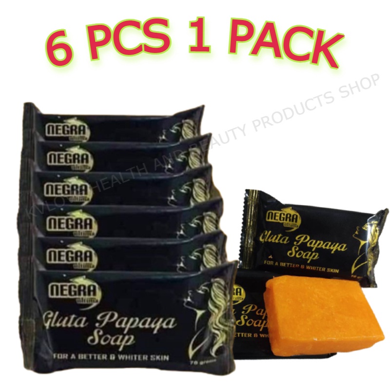 Negra Ultima Gluta Papaya Soap 70g (6PCS PER PACK) | Shopee Philippines