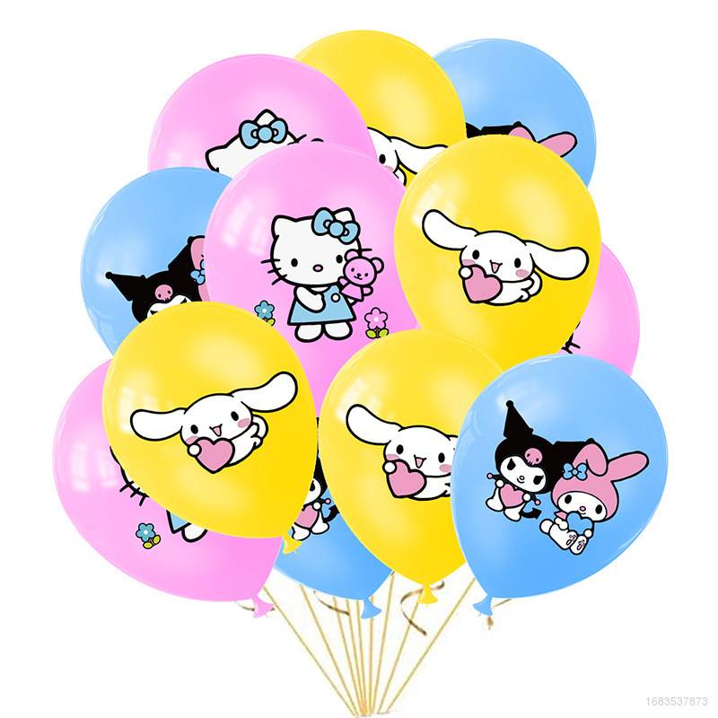 Kira 24PCS/set Sanrio hello kiity Kuromi Cinnamoroll Theme 12 inch ...