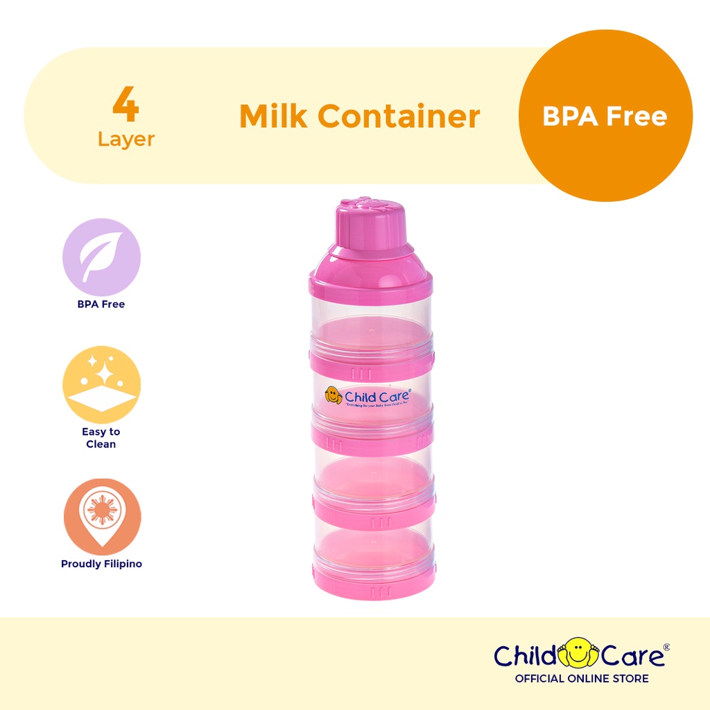 Child Care Stackable Milk Powder Container, 4 Layer with Embossed Lid ...