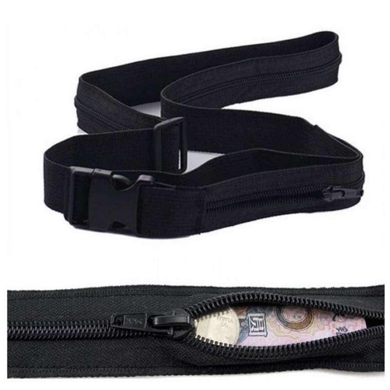 Security Belt with Hidden Money Pocket Cashsafe Anti-Theft Wallet Non ...