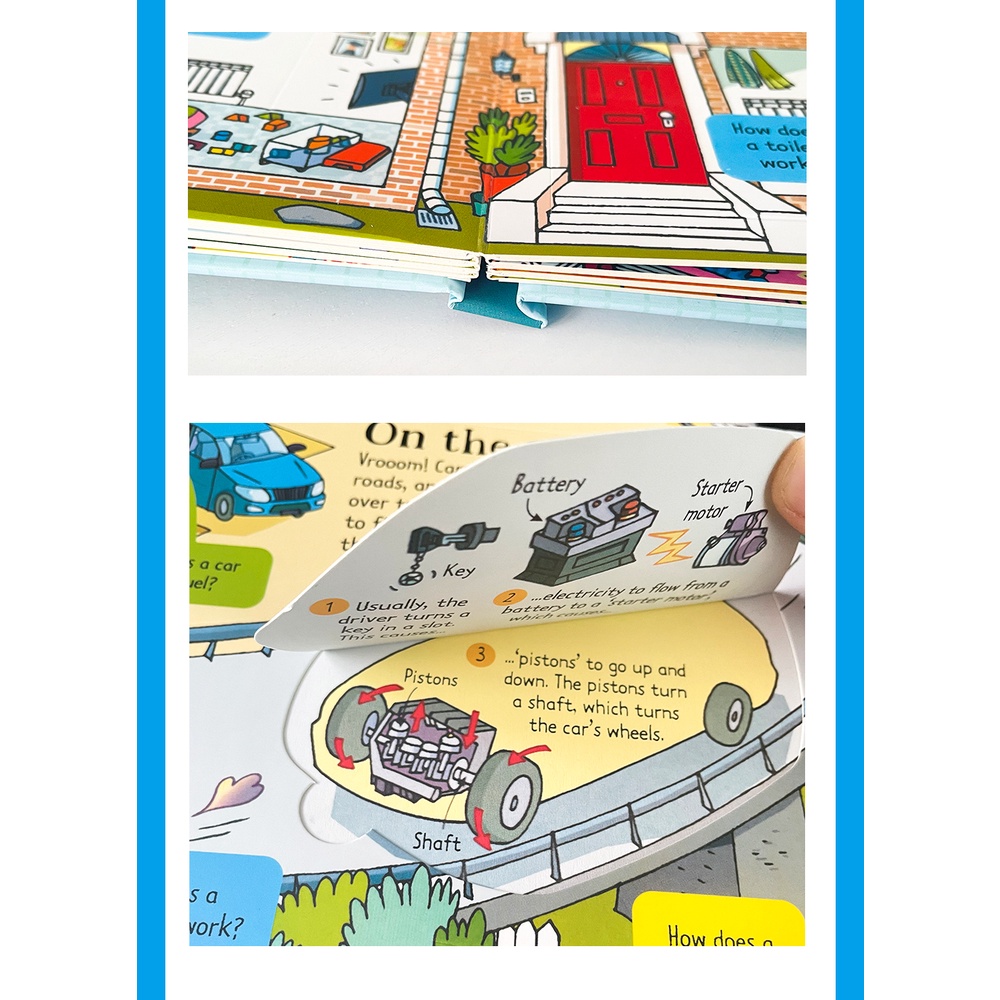 Usborne Look Inside How Things Work 3D Flip Picture Book for Kids ...