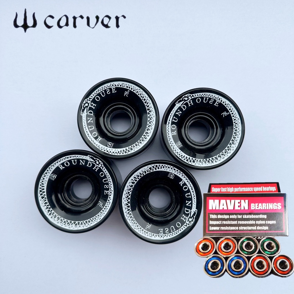 carver 4Pcs/Set 68*51 Cruiser Skateboard Wheels PU Wheels Long Board ...