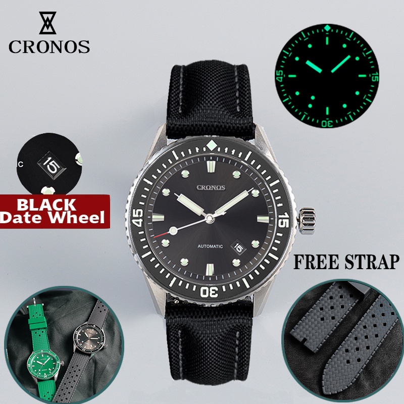 Cronos Diver Watch For Men C3 Luminous Convex Nail Automatic NH35 ...