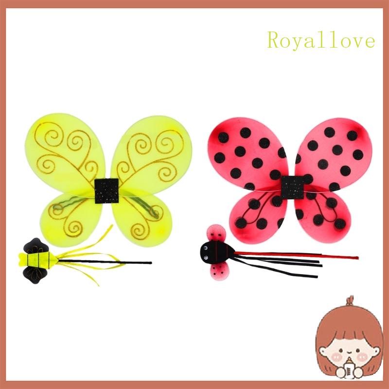 royal Ladybug-Angel Wings Bee Ladybird-Fairy-Wings Angel Wand for ...