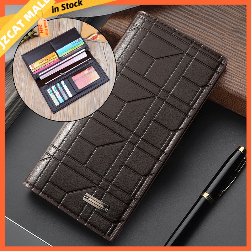 Long Wallet for Man, Embossed Thin Wallet Men, Large Capacity Suit ...