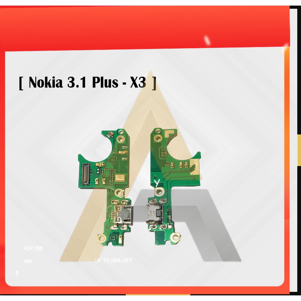 Nokia 3,1 Plus Charger Connector PCB Connector Board - X3 ORI OEM FREE ...
