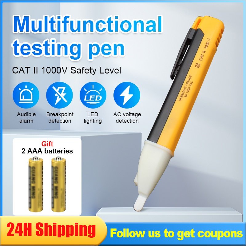 Non Contact Voltage Tester Pen Electrical Tools Electrical Tester ...
