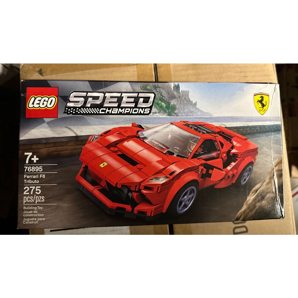 LEGO 76895 Speed Champions Ferrari F8 Tributo Racing Model Car 275-pcs ...