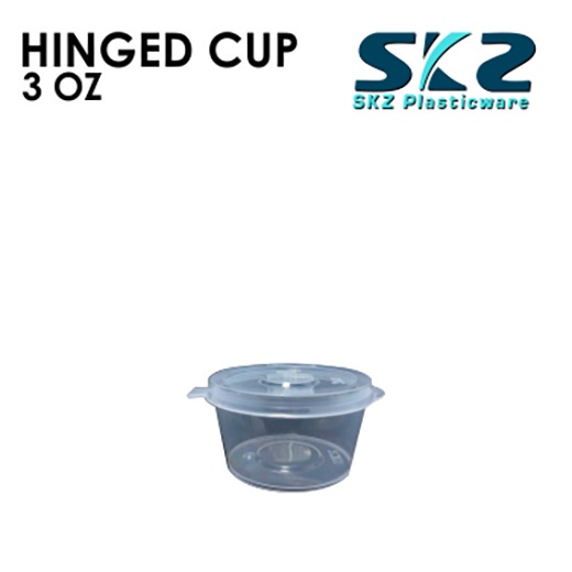 SKZ CLEAR HINGED CUP CONTAINER SERIES (1oz, 2oz,3oz,4oz,5oz ...