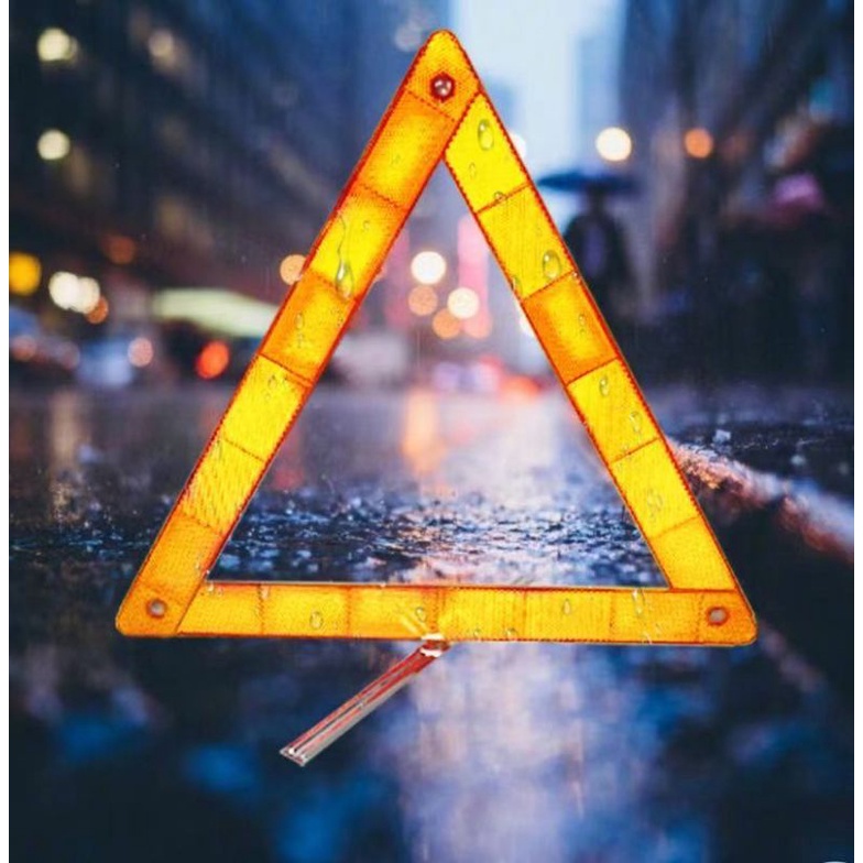 Car Vehicle Emergency Breakdown Warning Sign Triangle Reflective Road ...