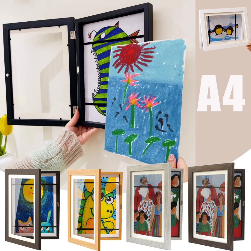 Kids Art Frames A4 Crafts Front Opening and Changeable Children ...
