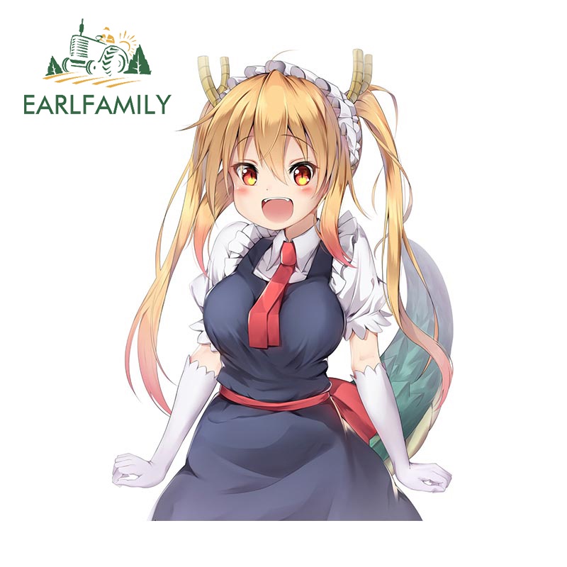 EARLFAMILY 13cm x 9.4cm Miss Kobayashi's Dragon Maid Car Stickers ...
