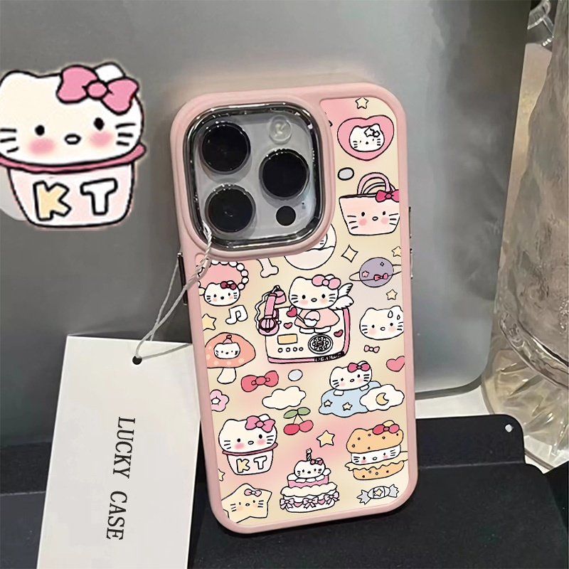 Cute Cat Buttons Couple Phone Case Compatible for IPhone 16 15 14 13 12 ...