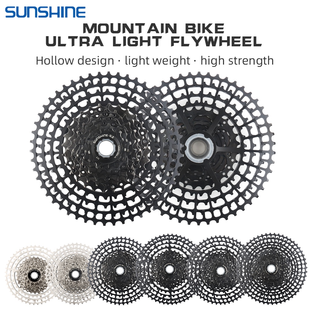 SUNSHINE Ultralight Mountain Bike Bicycle Cassette 10 11 12 Speed MTB ...