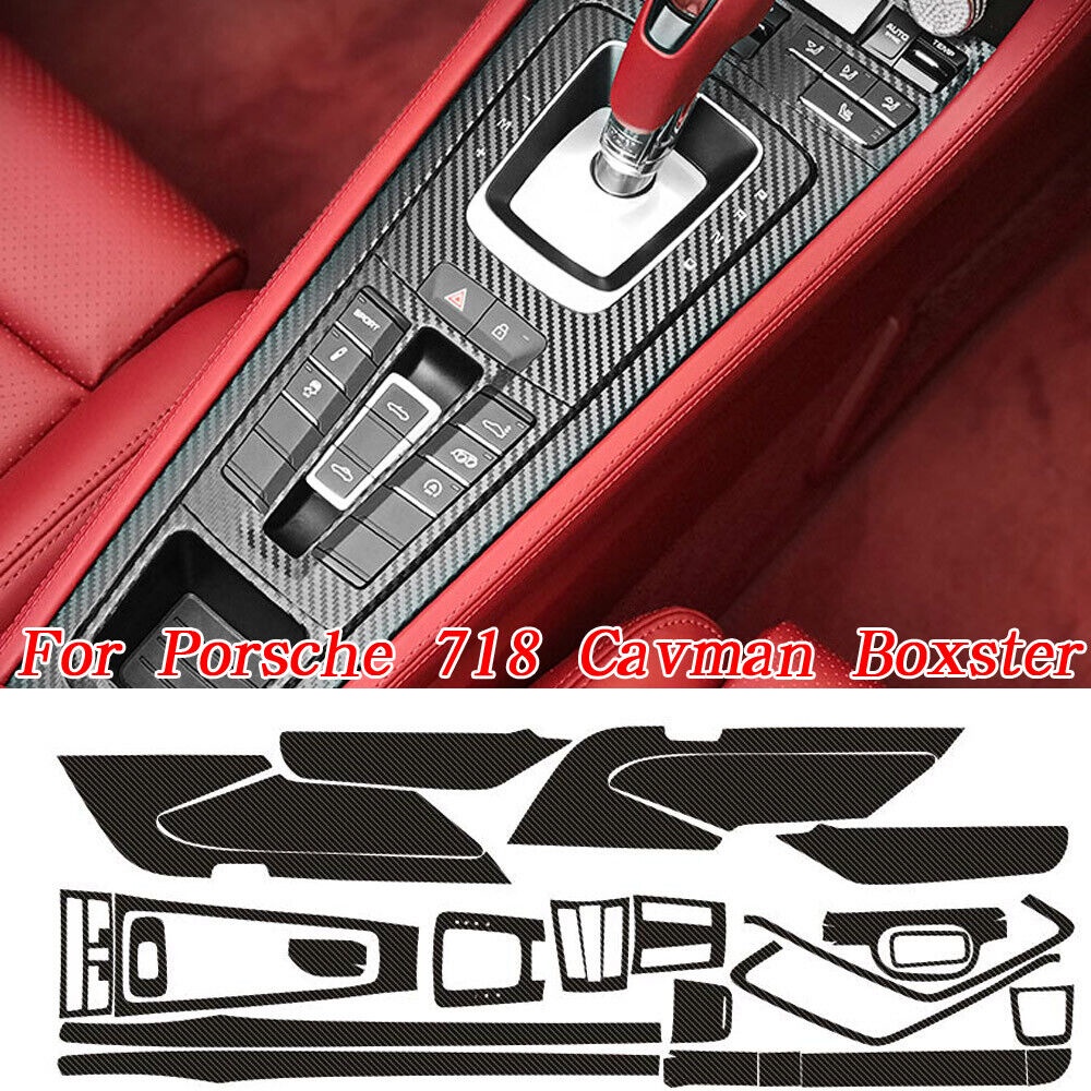 For Porsche 718 Cavman Boxster 3D Carbon Fiber Pattern Interior DIY ...