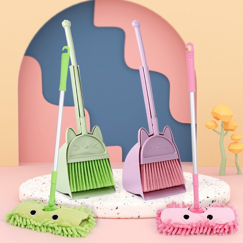 Kids Cleaning Toys Set Broom Mop Dustpan Set Mini Cleaning Tools ...