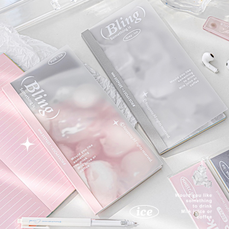 Cdaily|Clear Sense Notebook ins Color Inner Page Notebook Portable ...