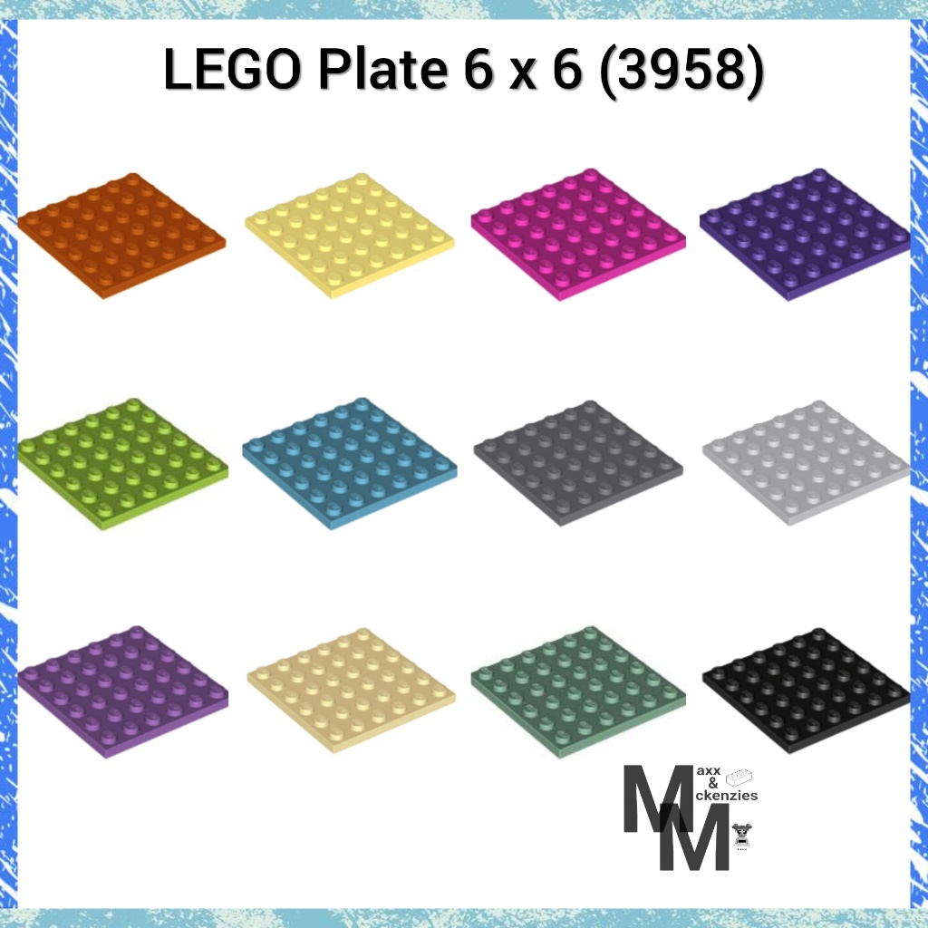 Plate 6x6 / 6 x 6 (3958) LEGO Part | Shopee Philippines