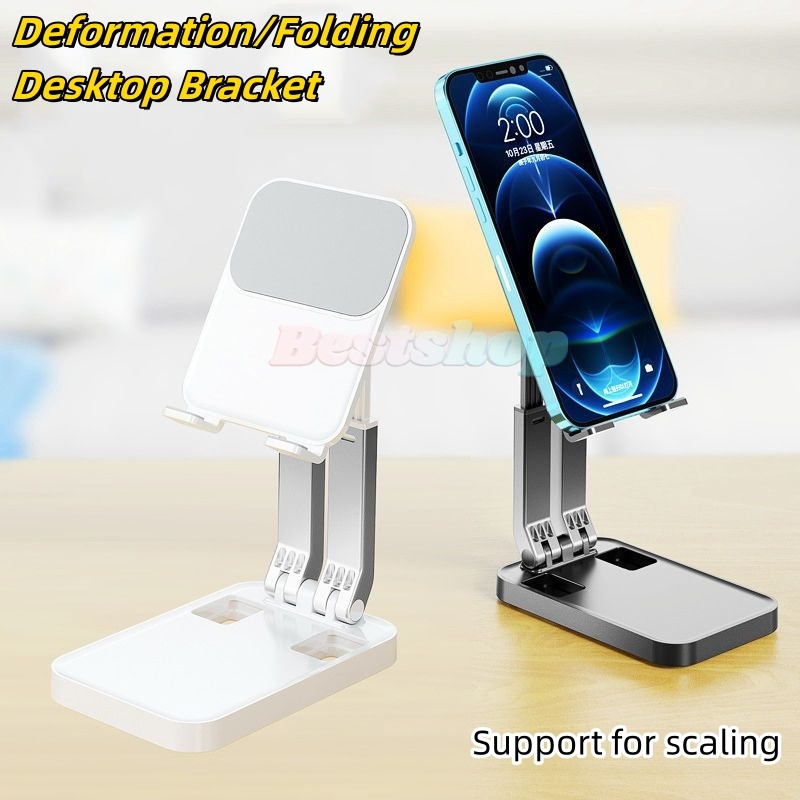 Mobile Phone Desktop Bracket Adjustable Lifting Folding Mobile Phone ...
